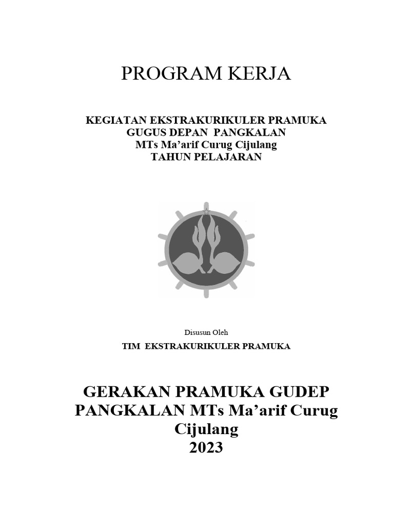 Program Kerja Pramuka Penggalang | PDF