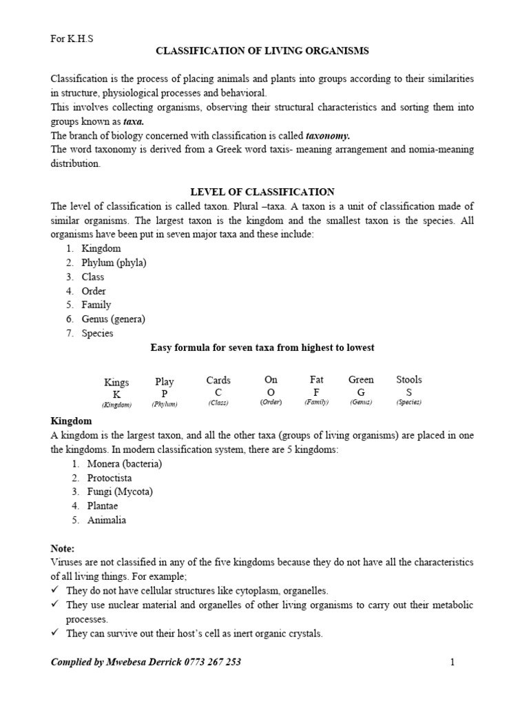 Classification of Living Organisms | PDF | Insects | Pupa