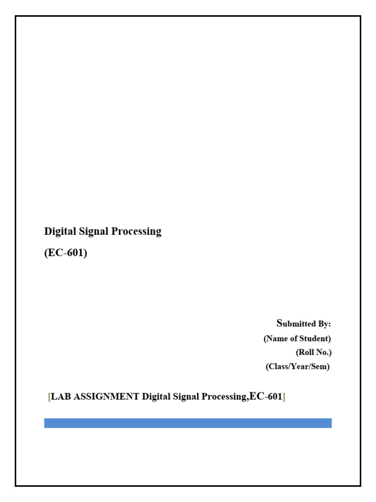 DSP Lab Manual - MATLAB | PDF | Matrix (Mathematics) | Mathematics