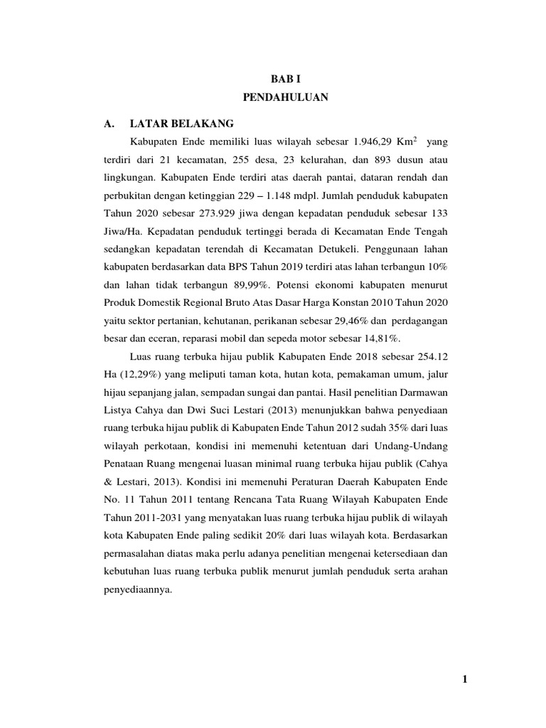 Tulisan BAB I | PDF