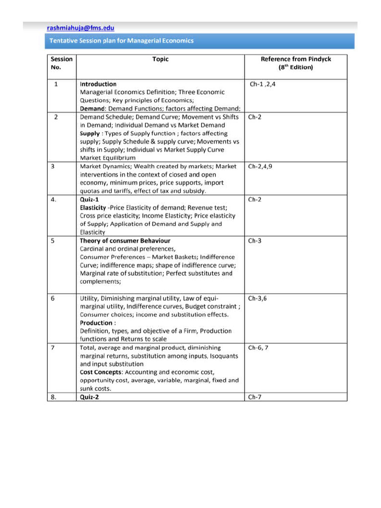 ME - Tentative Plan | PDF