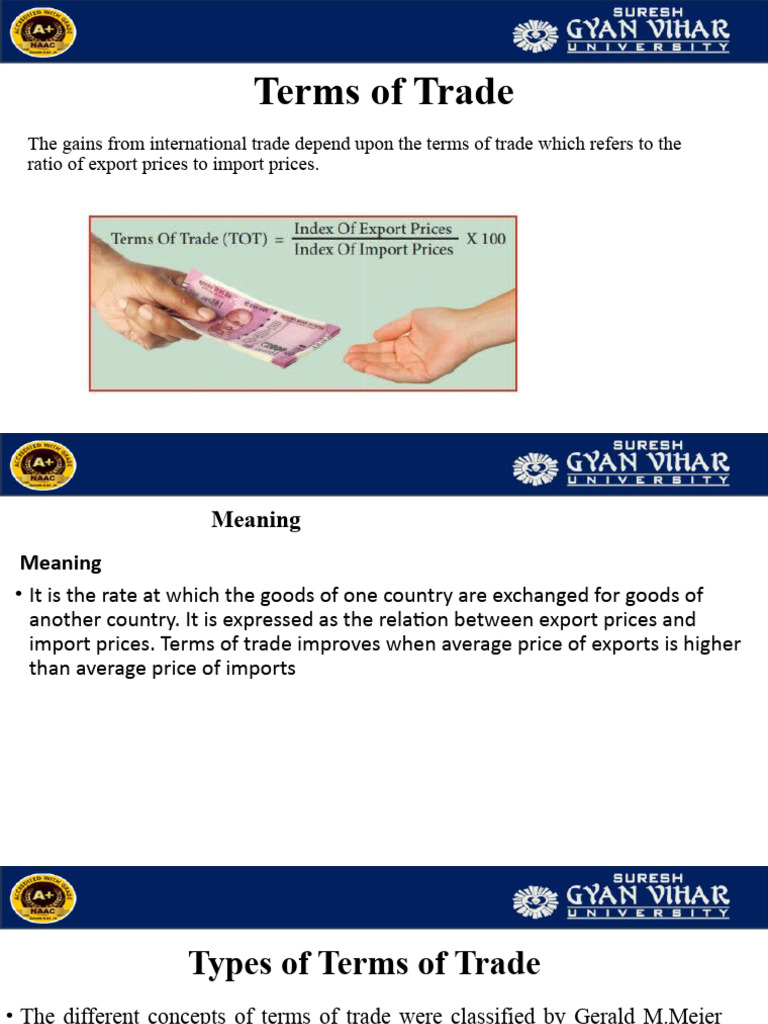 Understanding Terms of Trade | PDF