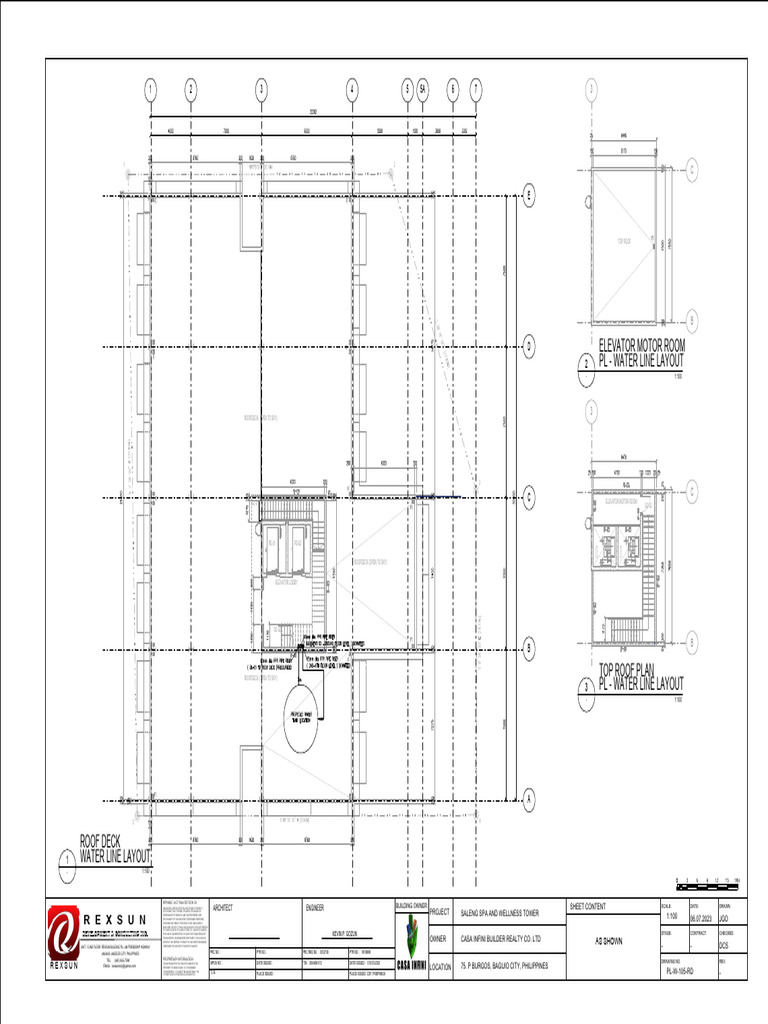 Roof Deck Water Line Layout | PDF