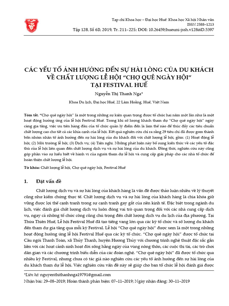 Nghien Cu Cac Yu T NH HNG DN CHT | PDF