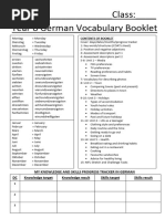 Goethe A1 German Syllabus | PDF