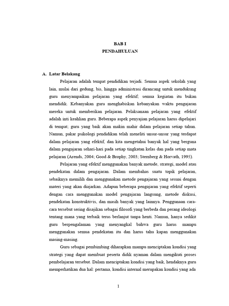 Makalah Pembelajaran Efektif Reny | PDF