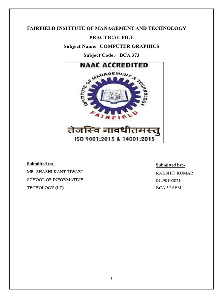 computer graphics | PDF | Computing | Computer Programming