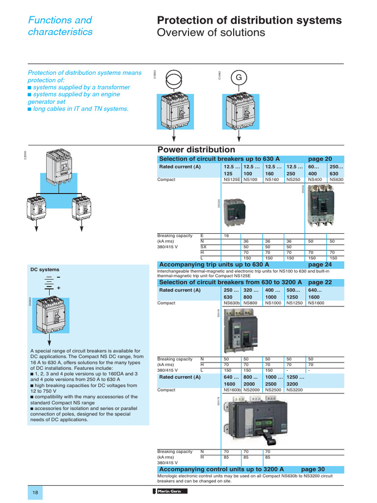 Merlin Gerin_Protection of distribution systems | PDF | Alternating Current | Power Supply