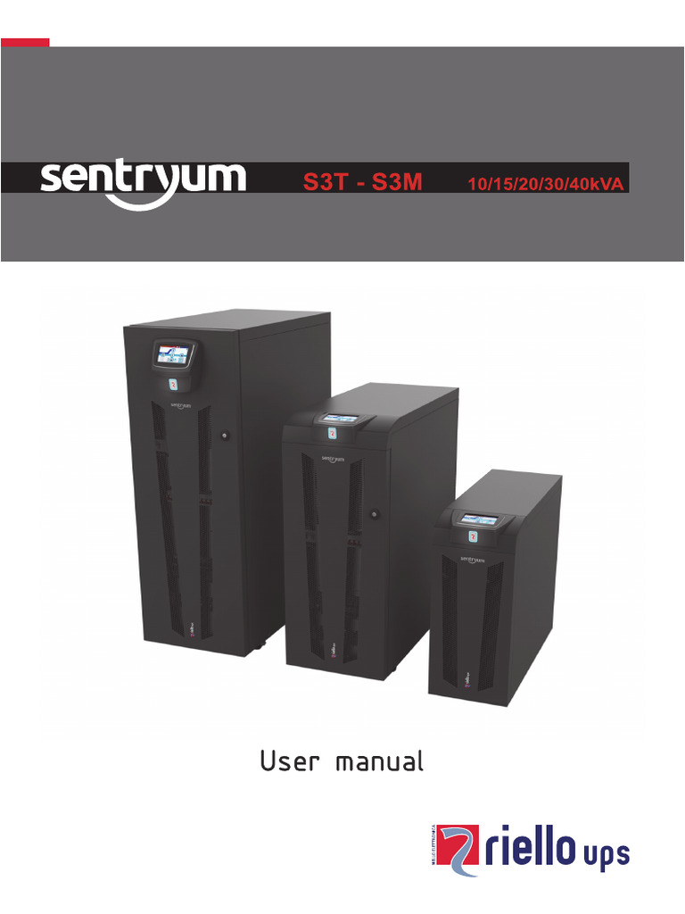 Sentryum AC UPS Riello UPS User Manual Helios Power Solutions New Zealand | PDF | Power Supply ...