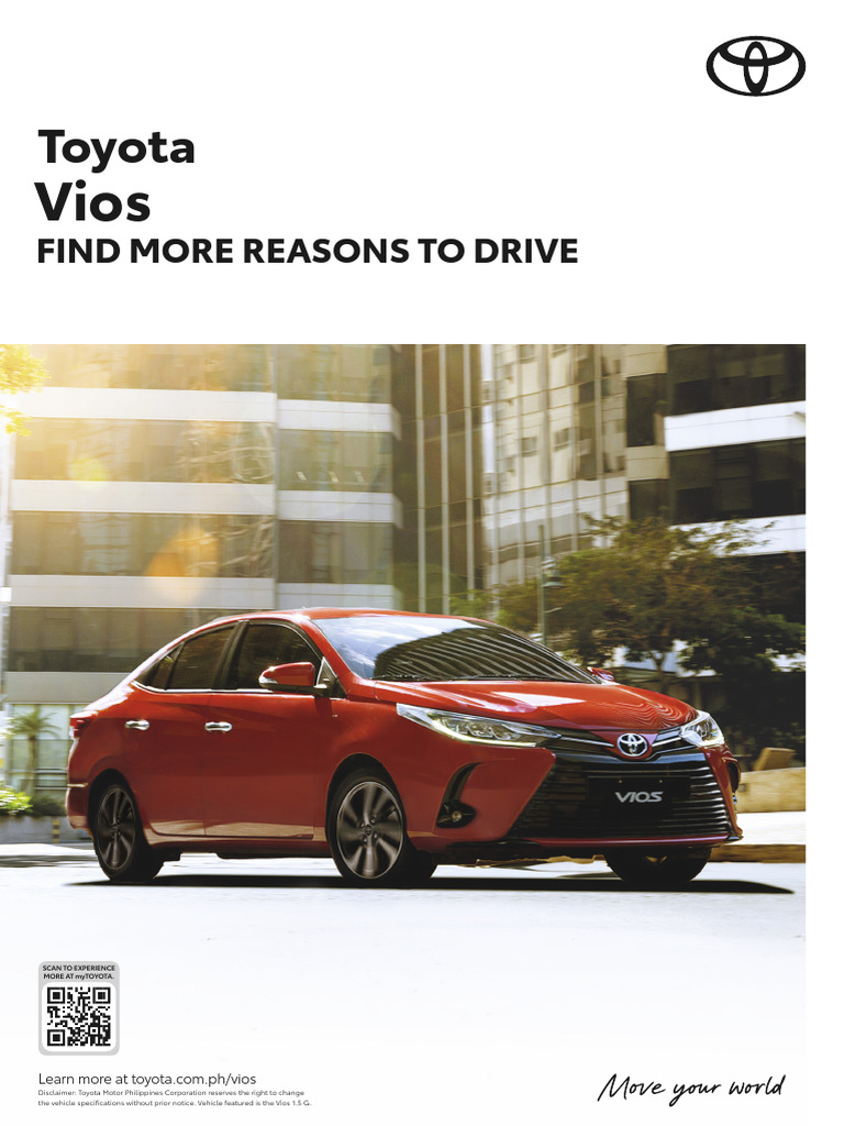 2023 Toyota Vios Specifications Guide | PDF | Automotive Technologies ...