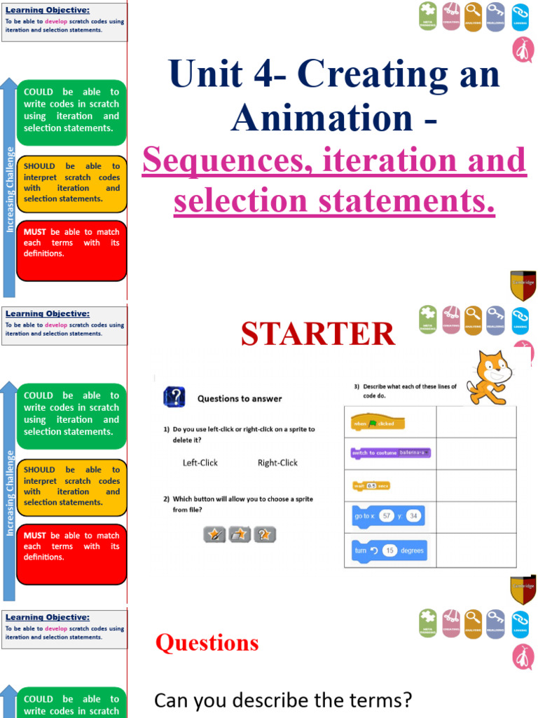SMM - Computing - Year 7 Lesson4 | PDF | Iteration | Scratch ...