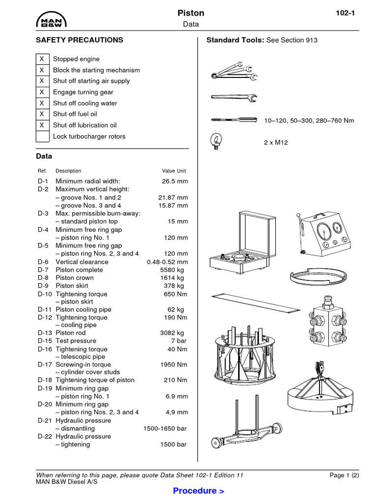 Piston: Procedure | PDF | Piston | Diesel Engine