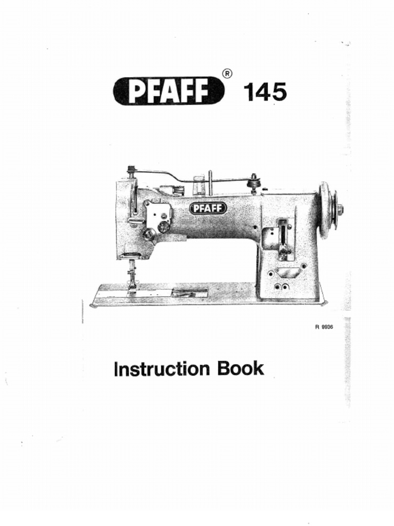 Pfaff 145-Manual | PDF | Sewing Machine | Sewing Needle