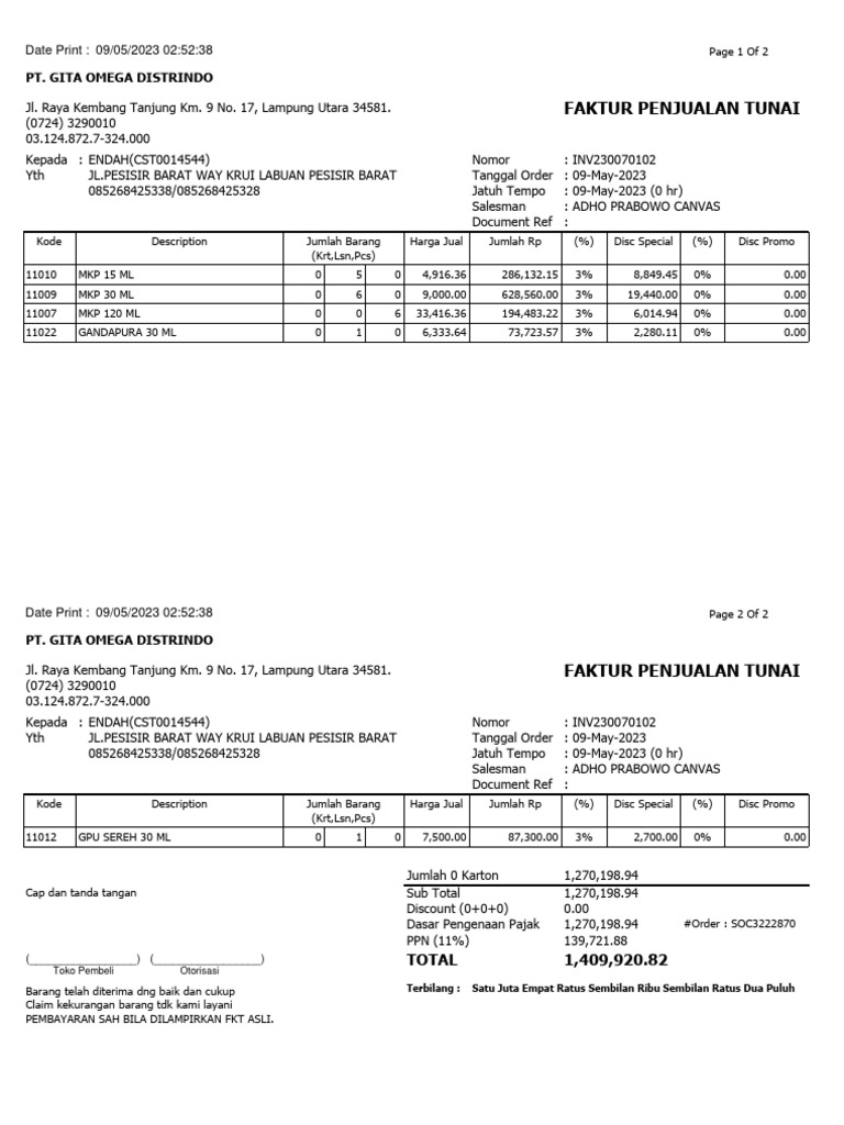 Multiple Invoice | PDF Multiple Invoice | PDF