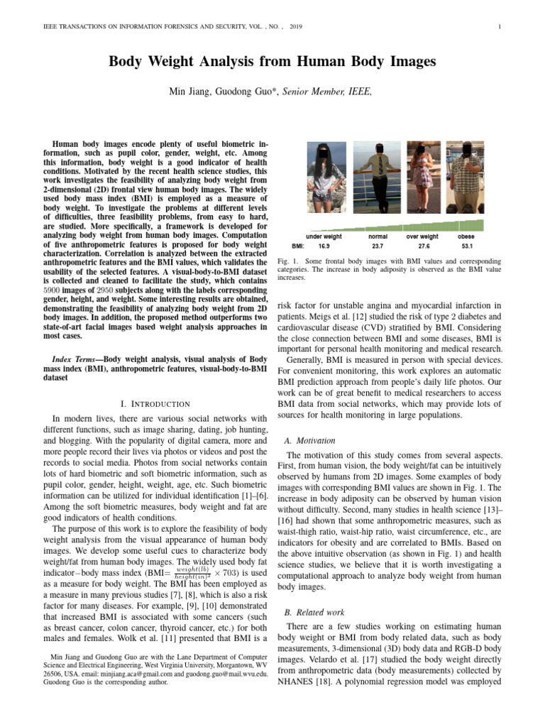 2019 - Body Weight Analysis From Human Body Images - Jiang, Guo, Member ...