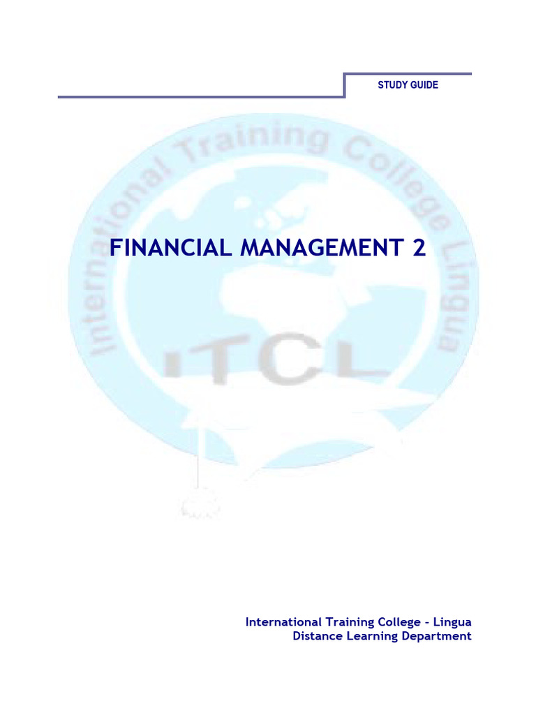 Financial Management 2 Notes | PDF | Generally Accepted Accounting ...