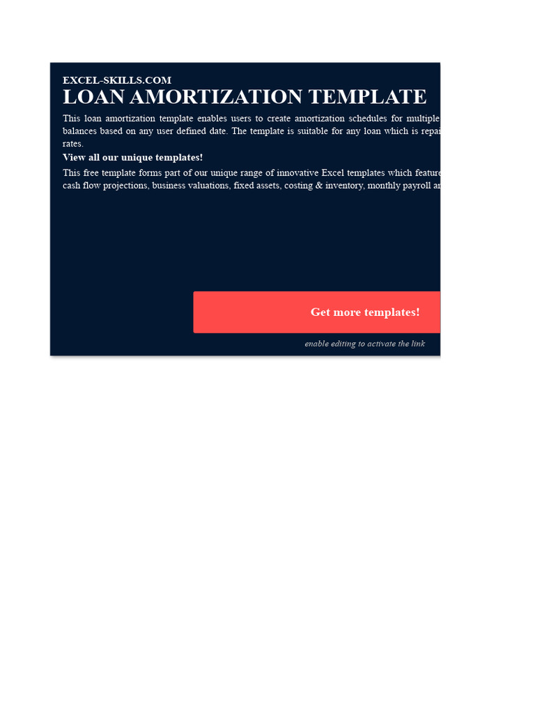 Loan Amortization | PDF | Interest | Loans