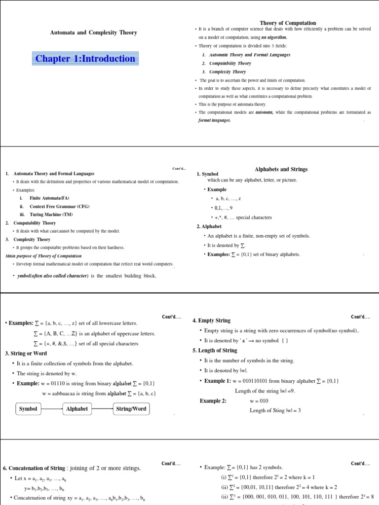 All Chapters of Automata and Complexity Theory new | PDF | Automata ...
