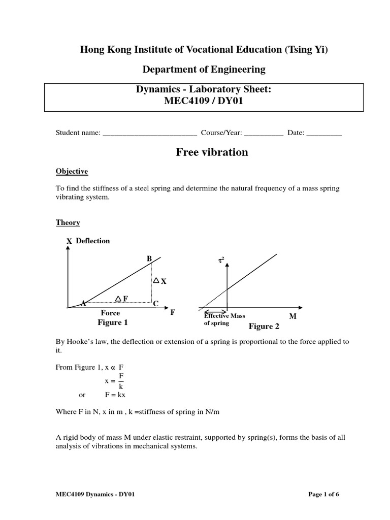 LAB Vibration | PDF | Mechanics | Physical Sciences