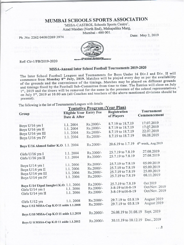 Football Circular PDF | PDF