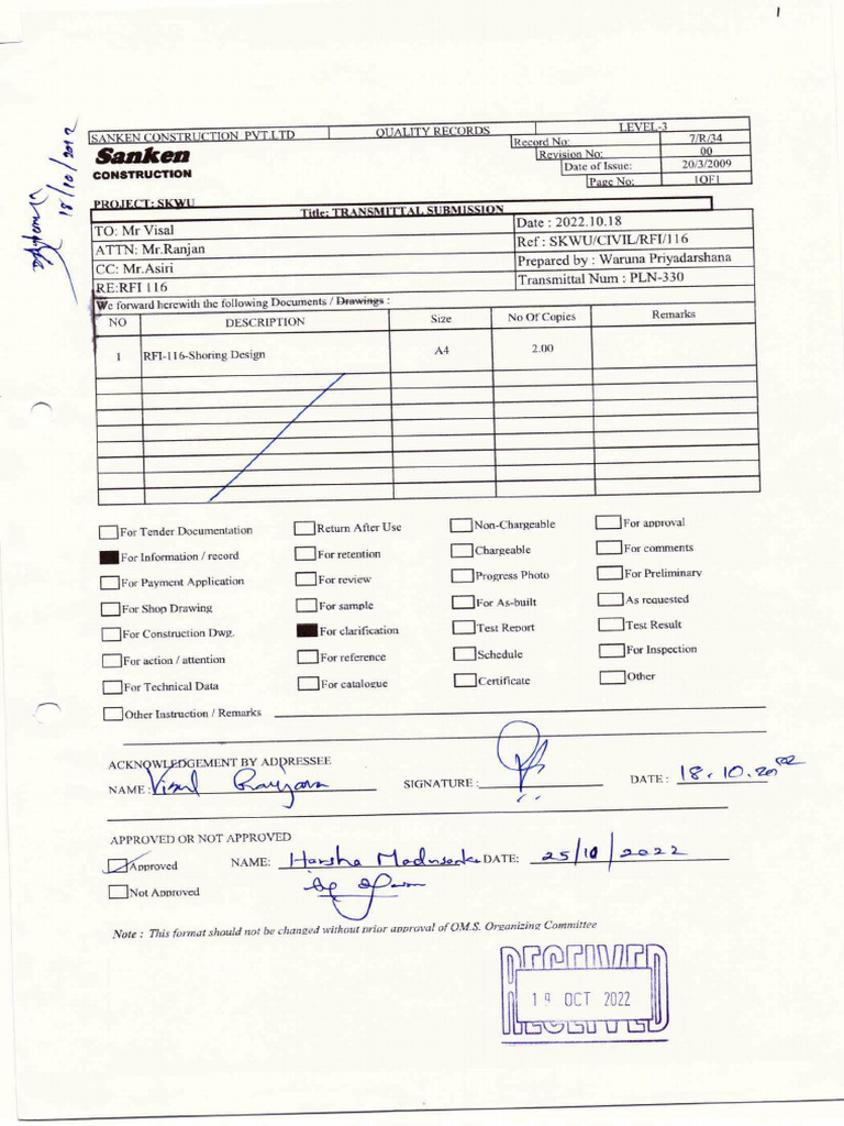 Approval For Shoring Design | PDF