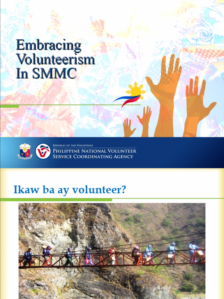Embracing Volunteerism in SMMC | PDF | Volunteering | Economies