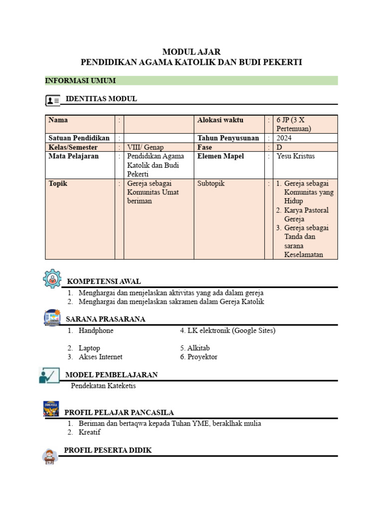 Modul Ajar Kelas 8 Bab V Pdf