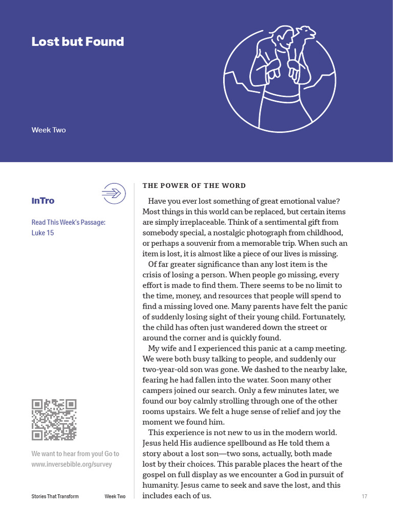 Lost But Found: Intro | PDF | Jesus | Parables Of Jesus