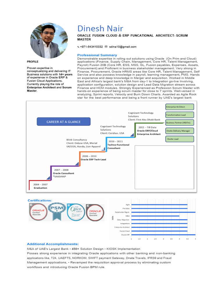 Oracle ERP & Fusion Cloud Expert Profile | PDF | Business | Information ...