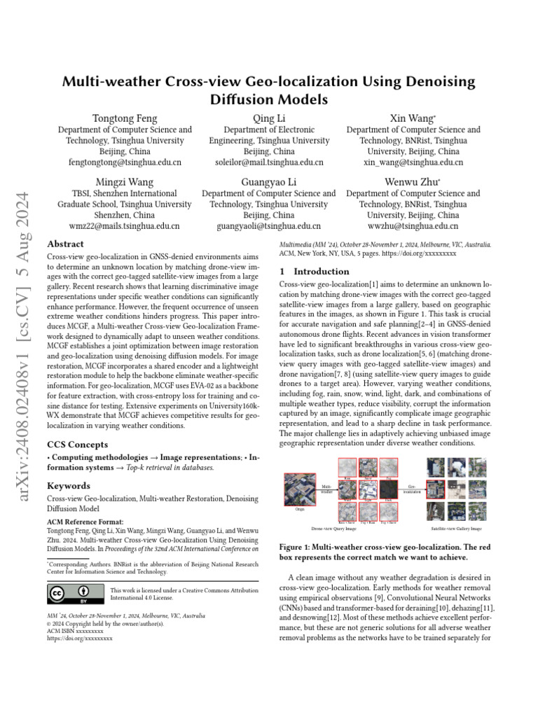 Multi-Weather Cross-View Geo-Localization Using de | PDF | Data Compression | Artificial ...