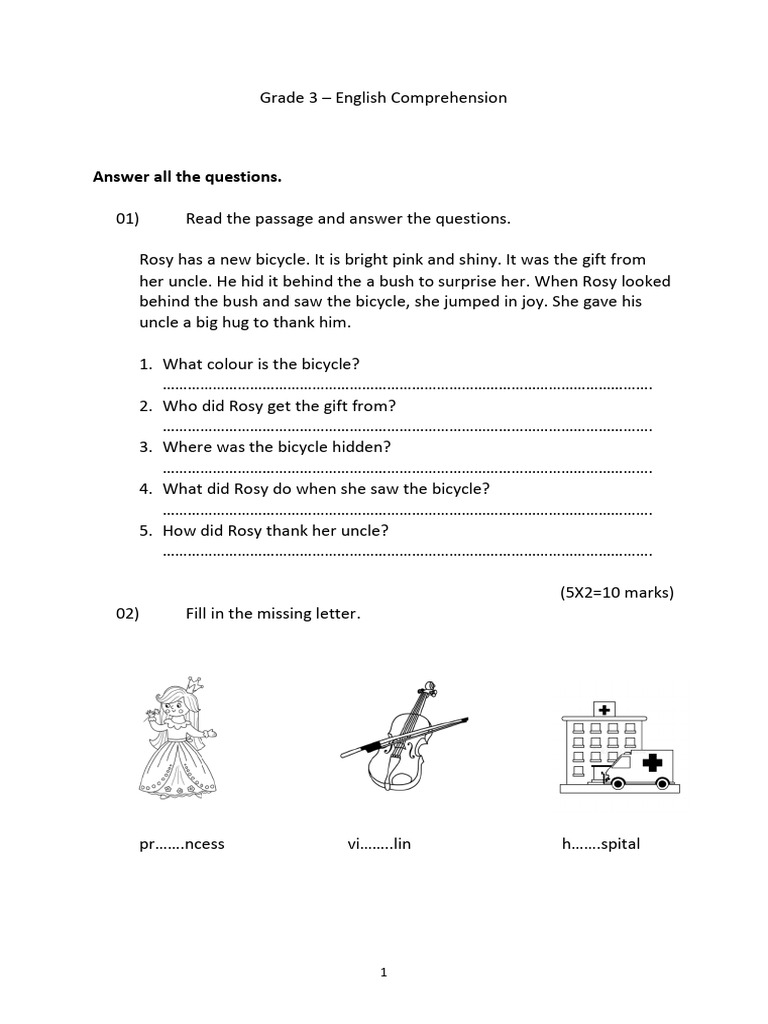 English gr 03 (2nd term) | PDF