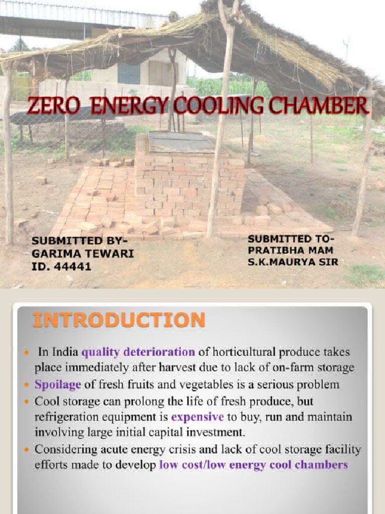 GARIMATEWARI4 Zero Energy Cool Chamber | PDF