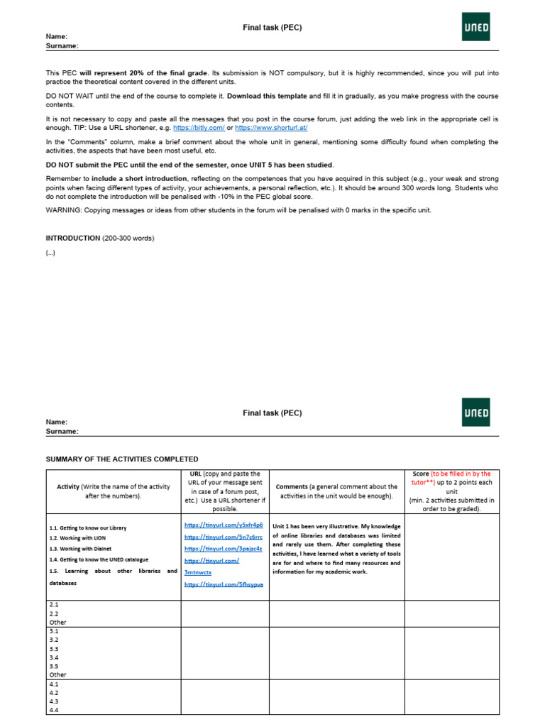 Pec Aplicaciones Tic Template 2022 23 | PDF | Libraries | Human Communication