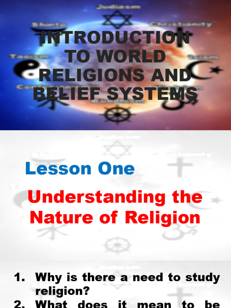 Lesson 1 Understanding The Nature of Religions | PDF | Monotheism | God