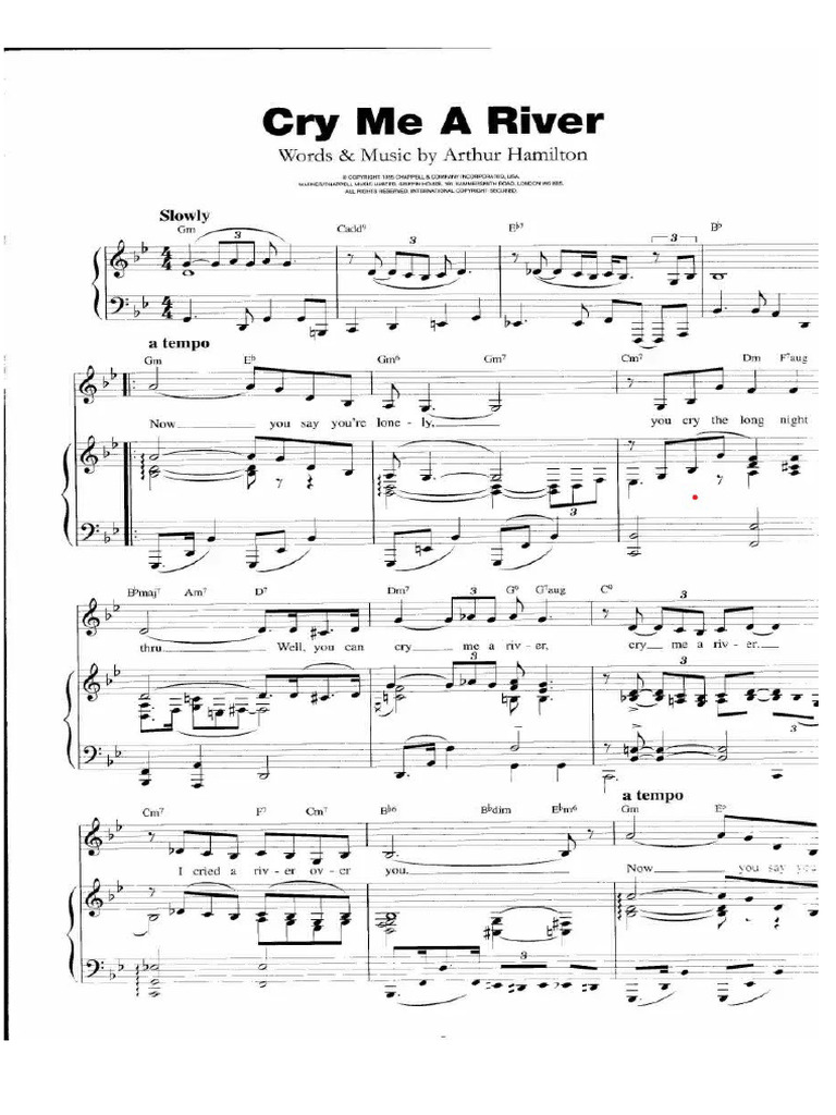 Cry Me A River | PDF