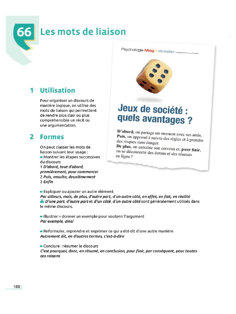 Mots de Liaison | PDF