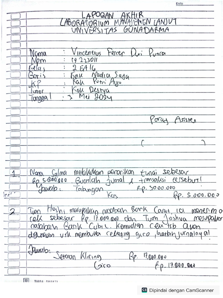 Vincentius Ferrer - 19223011 LA | PDF