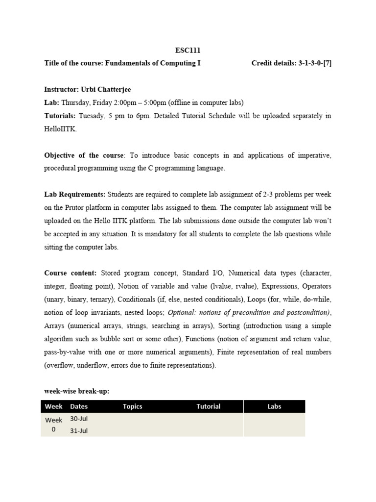FCH Esc111m | PDF | Control Flow | C (Programming Language)