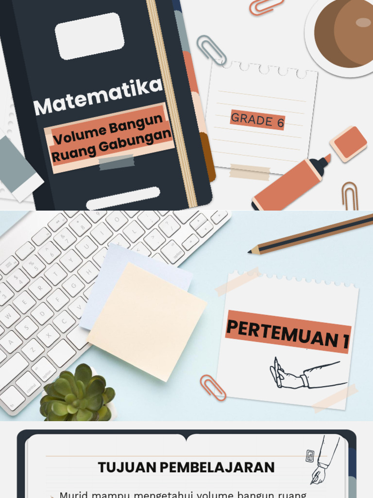 MTK - Volume Gabungan Dan Luas Permukaan | PDF | Metode & Bahan Ajar