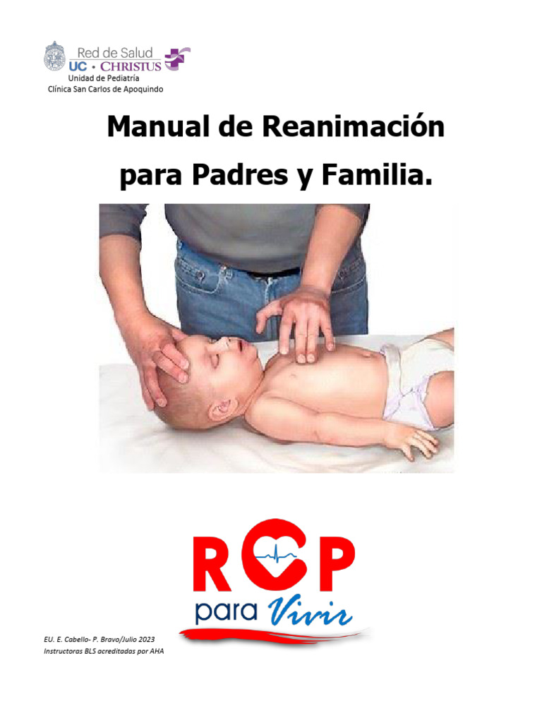 Manual Paso RCP Act 2024 | PDF | Reanimación cardiopulmonar | Paro cardíaco