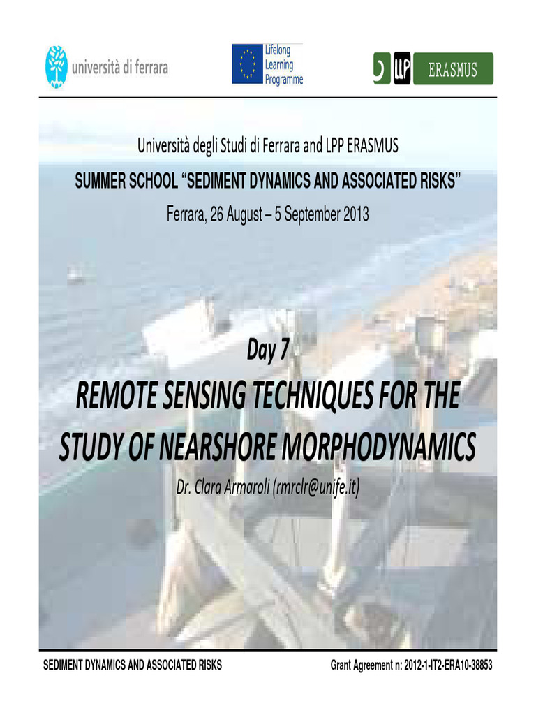 02 - Day7 - Armaroli - Remote Sensing - Morphodynamics | PDF | Remote Sensing | Lidar