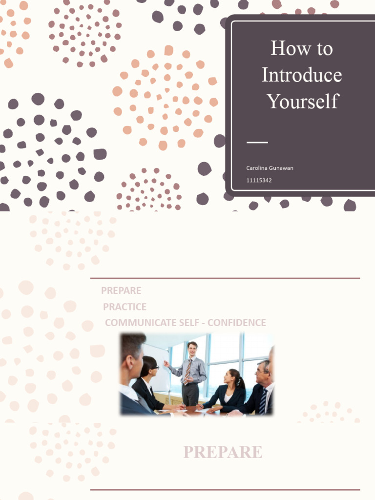 How To Introduce Yourself | PDF