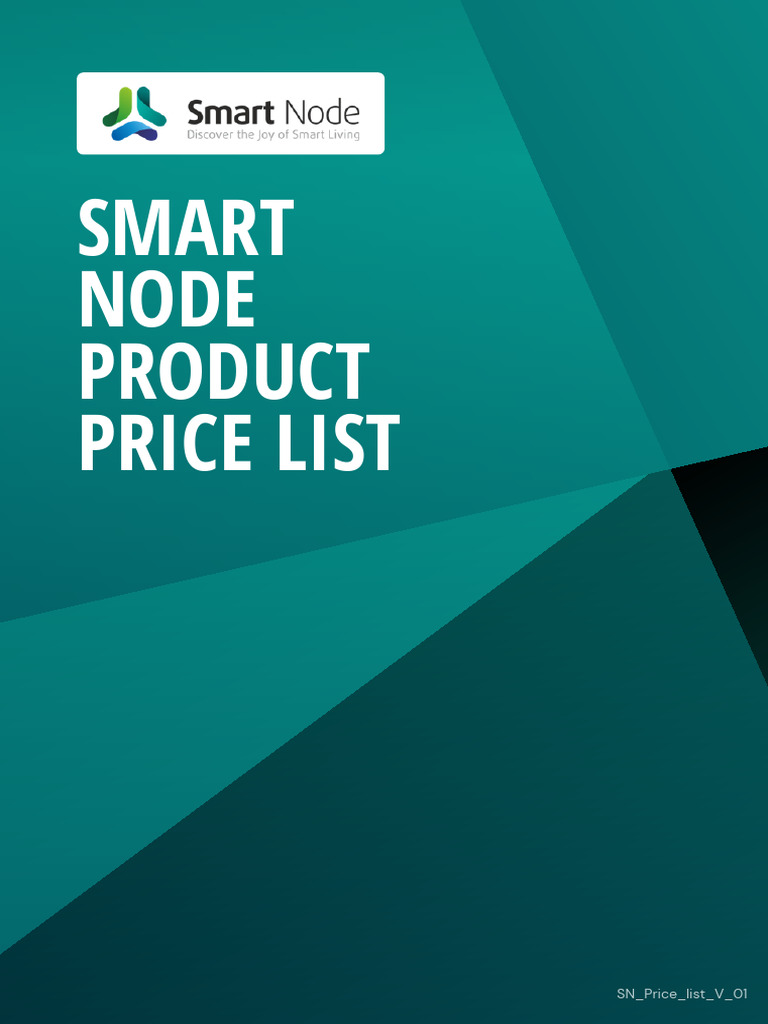 Smart Node Product Price List | PDF | Consumer Electronics