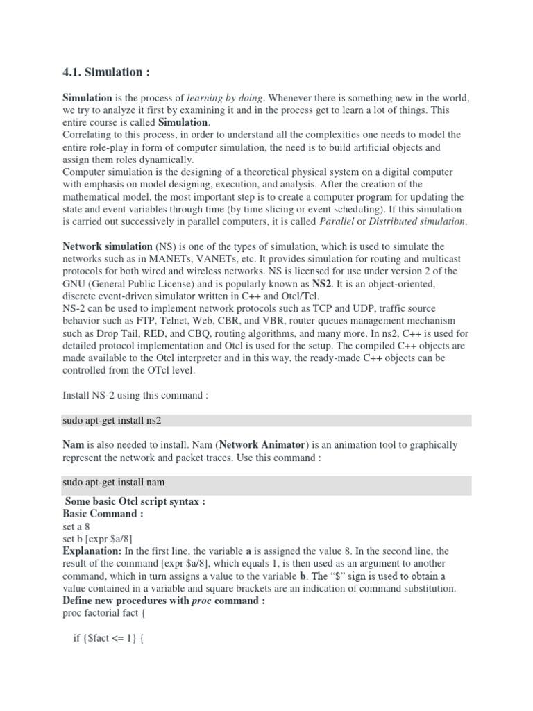 Unit 4 Simulation Basics | PDF | Simulation | Computing