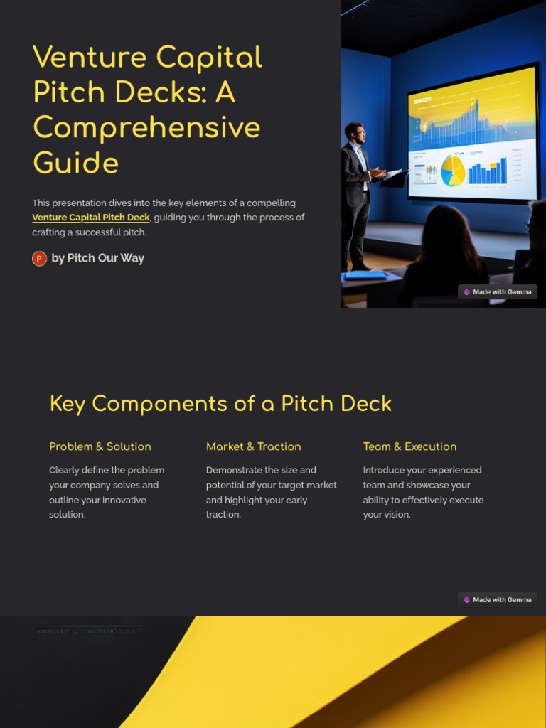 Venture Capital Pitch Deck Guide | PDF | Venture Capital | Corporate ...