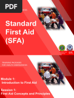 SFA TRAINING MODULE Week 1 | PDF | Wound | First Aid