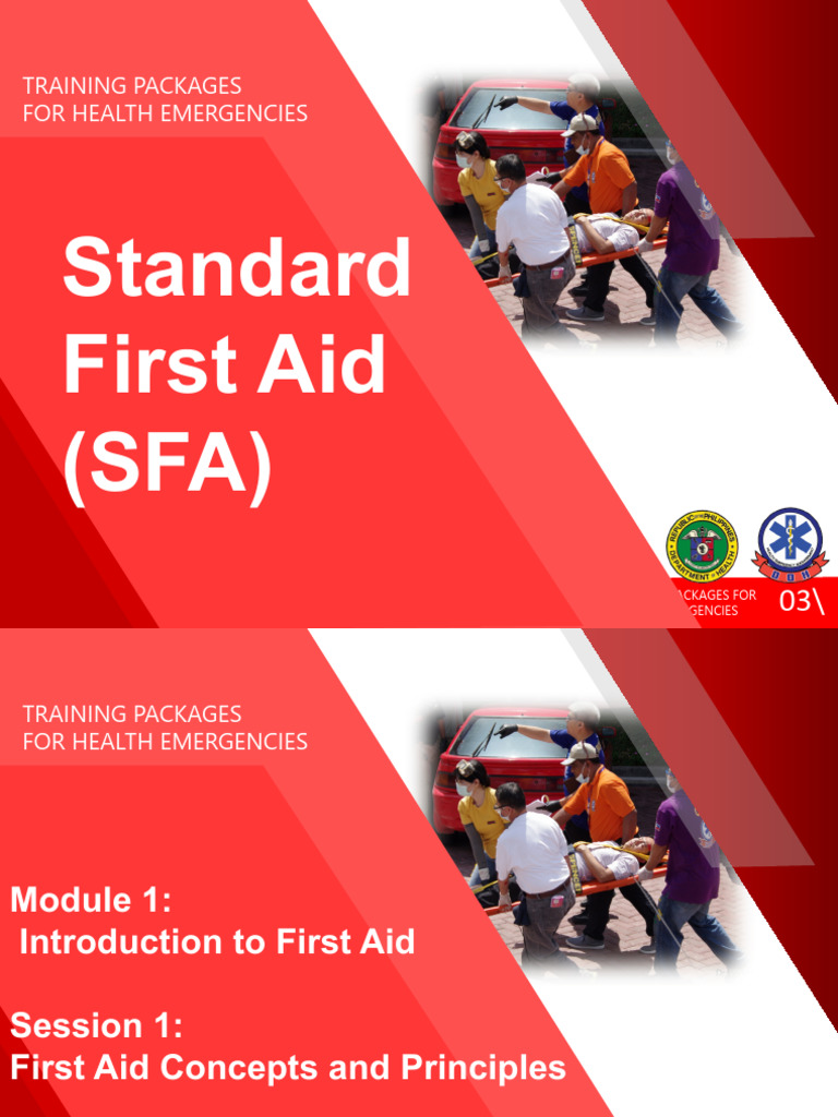 Standard First Aid (SFA) : Training Packages For Health Emergencies ...