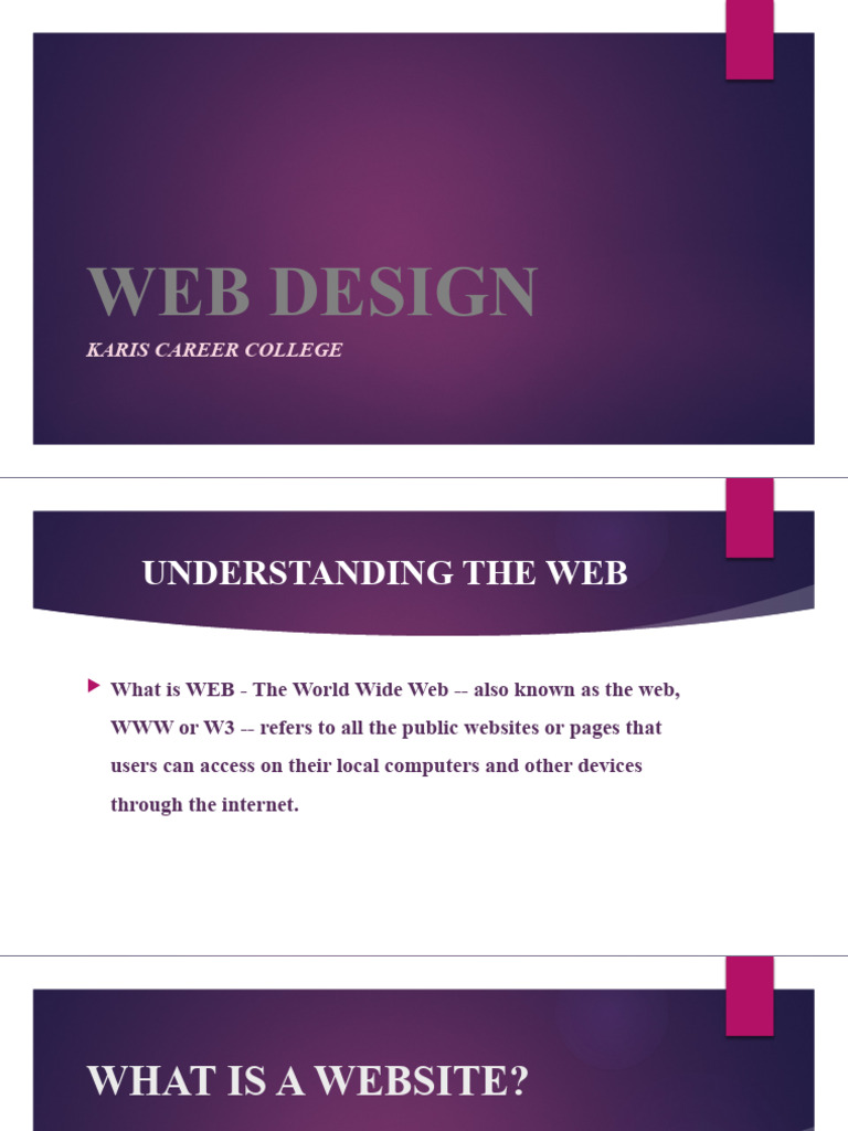 Web Design | PDF | World Wide Web | Internet & Web
