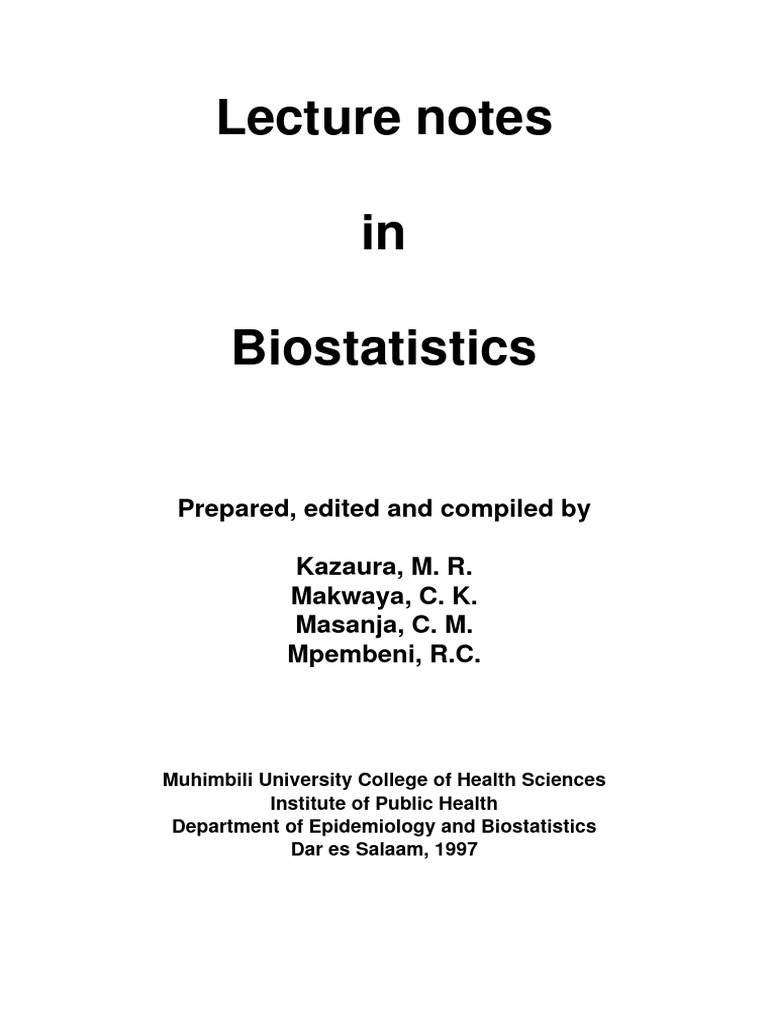 Biostatistics Kitabu Pdf Standard Deviation Variance