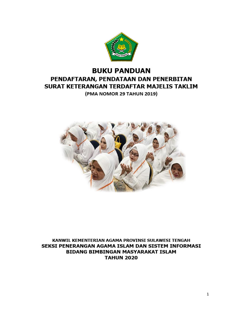 Panduan Pendaftaran Majelis Taklim | PDF